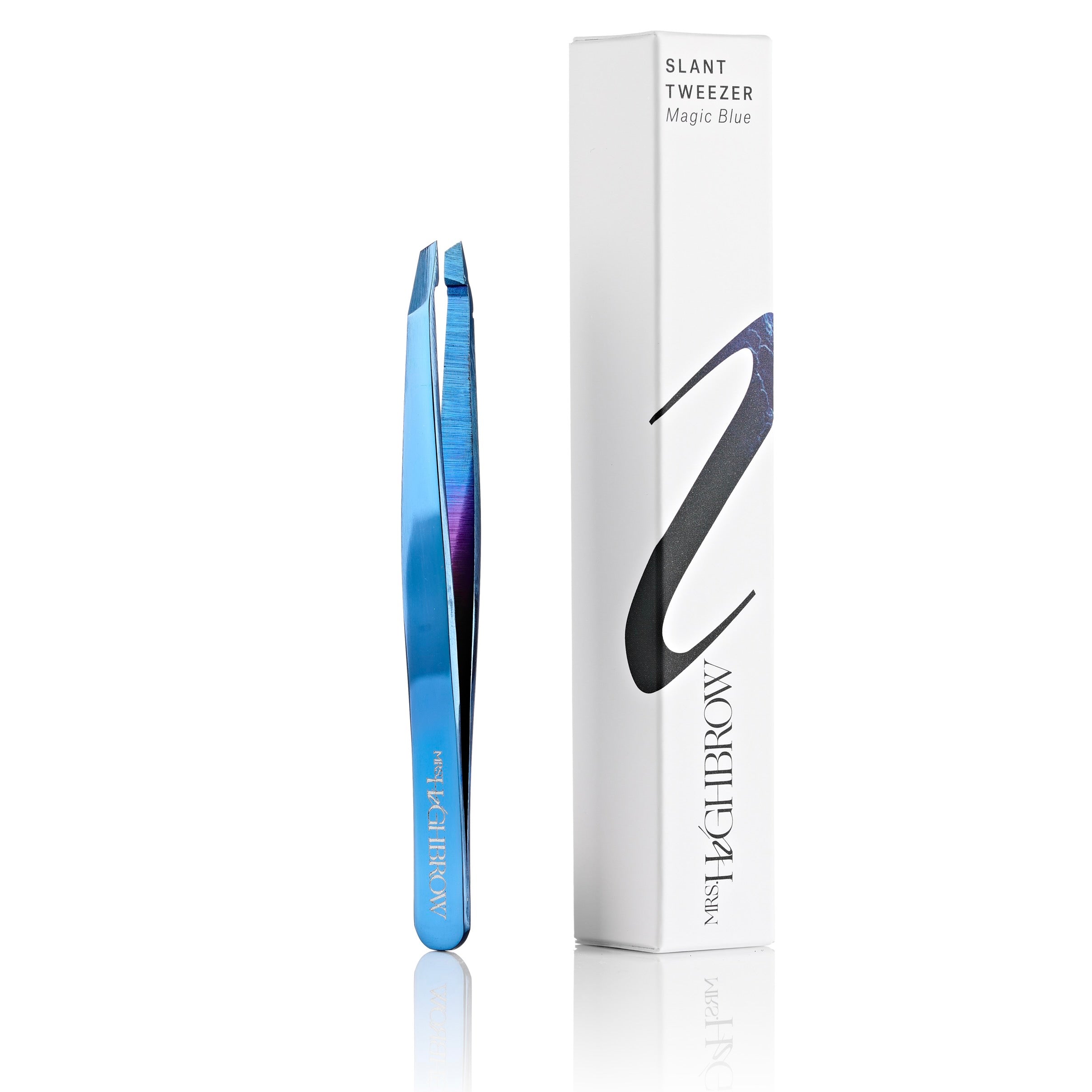 Slant Tweezer Magic Blue | Mrs.Highbrow Professional